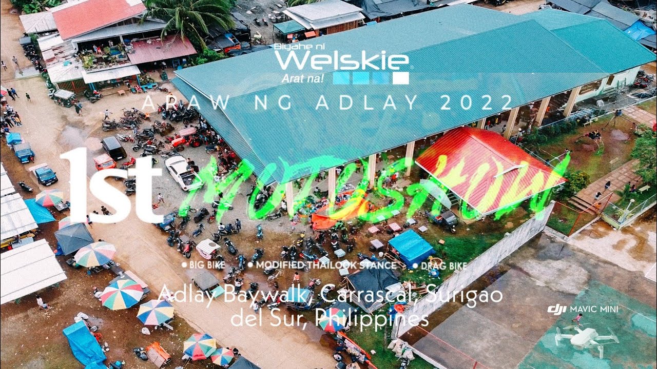 1st Moto Show Aerial View in 4K UHD||Araw ng Adlay||Adlay Baywalk ...