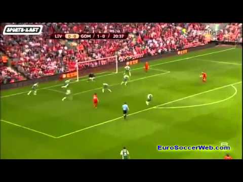 Fabio Borini First Goal For Liverpool FC