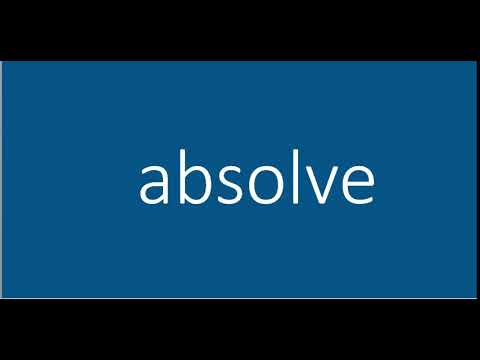 Pronunciation of absolve - YouTube