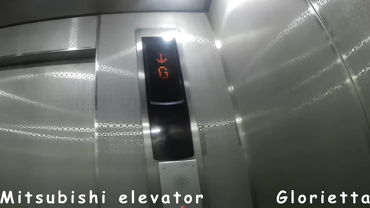 Mitsubishi elevator at Glorietta, Makati, Philippines #tosslifts #mitsubishielevator - YouTube