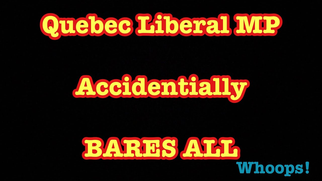 Quebec Liberal MP Must Wish His Camera Was Off - YouTube