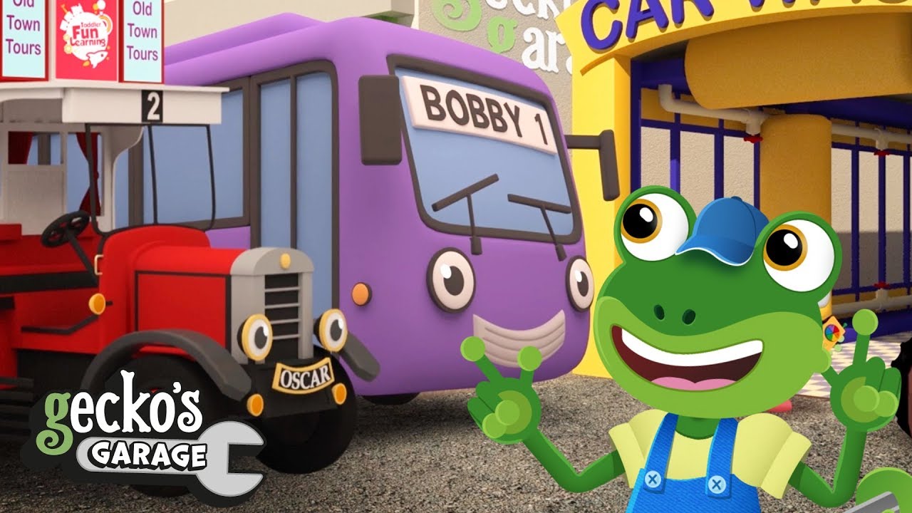 Gecko Meets the Construction Vehicles! Gecko's Garage! Trucks For Kids ...
