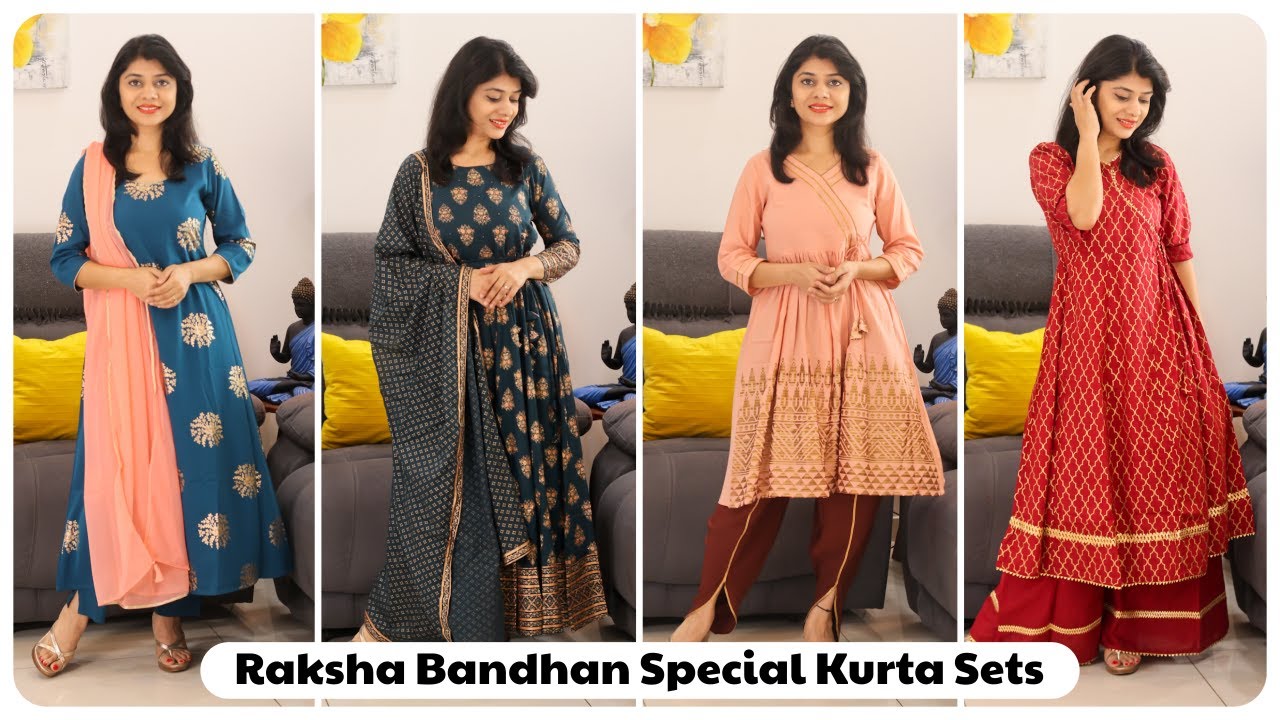 Raksha Bandhan/Festive 6 Kurta Sets | Rakhi Outfit Ideas | What to Wear ...