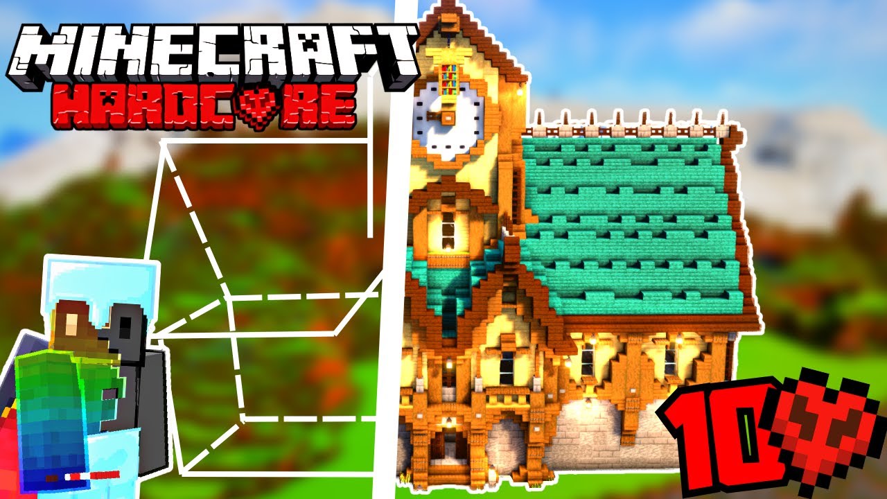Construí un MEGA TRADINGHALL en mi MUNDO de MINECRAFT HARDCORE. - YouTube