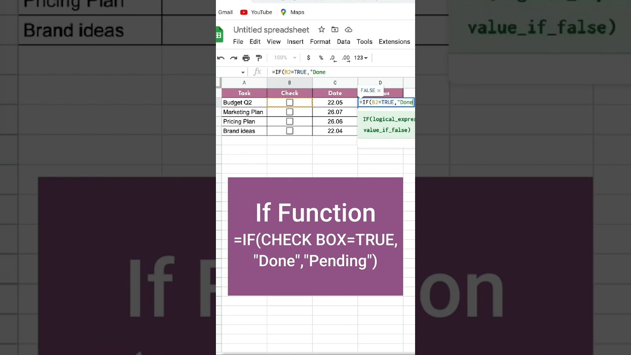 Use Of Check Box In Excel YouTube Use Of Check Box In Excel YouTube