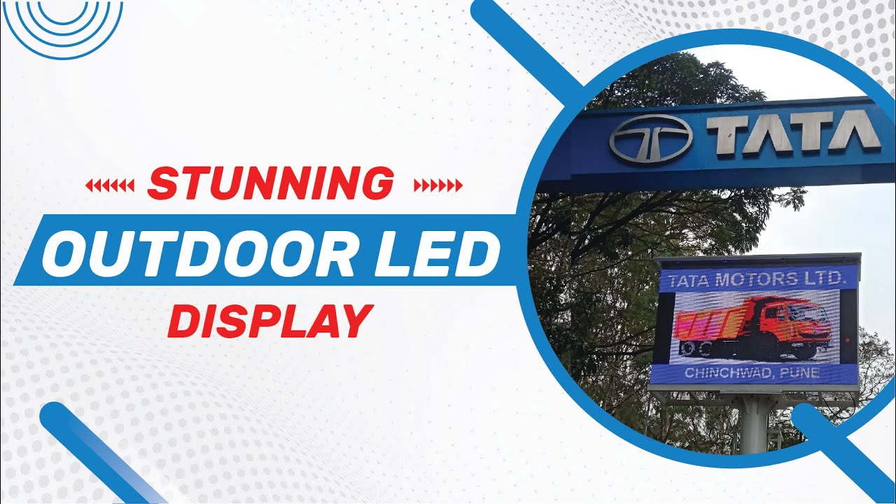 Unipole mounted P6 LED Display Board _MPCB/CPCB LED Display board ...