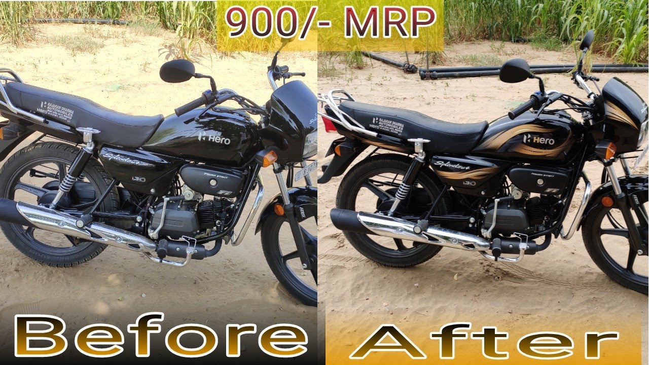 Hero Splendor Plus BS6 Graphics . Splendor modification . Hero parts ...