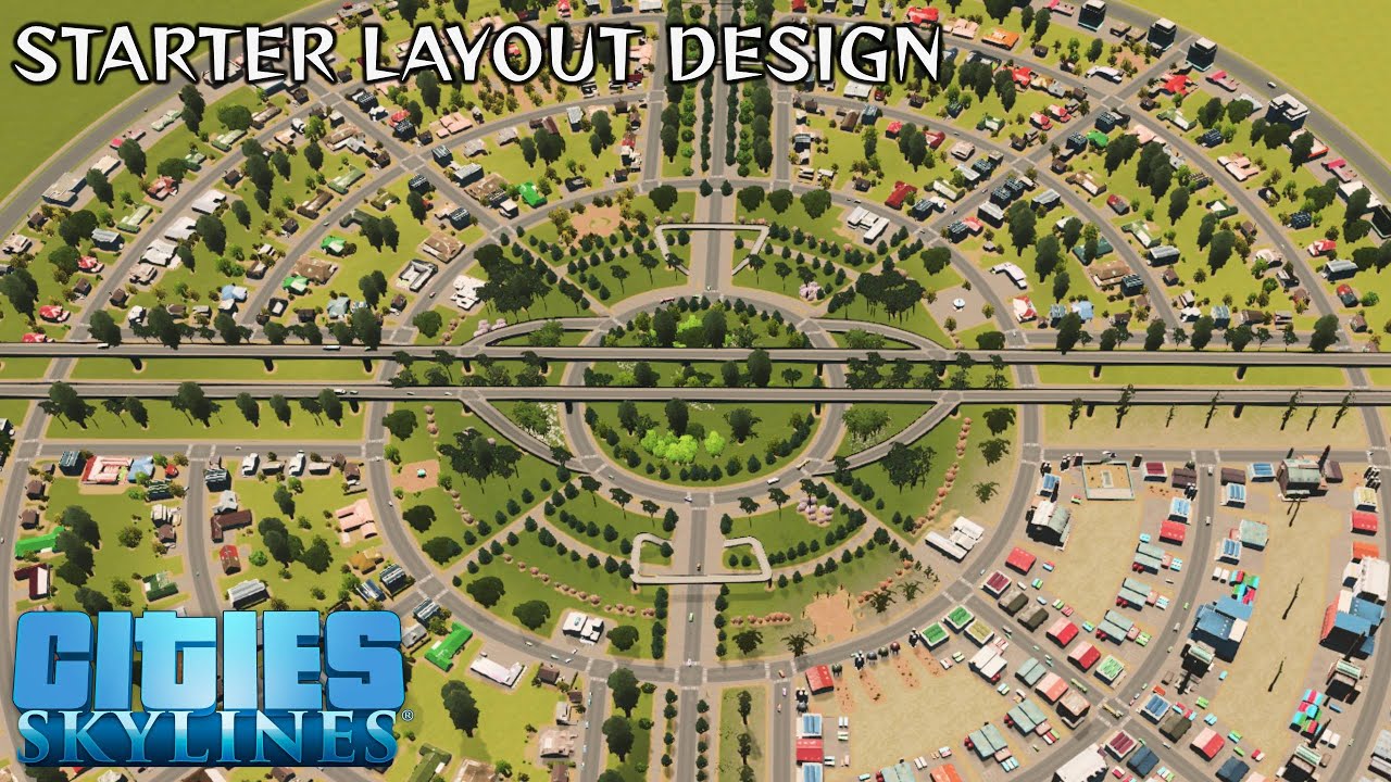 THE EPICENTER LAYOUT CITY BUILD! - CITIES SKYLINES - YouTube
