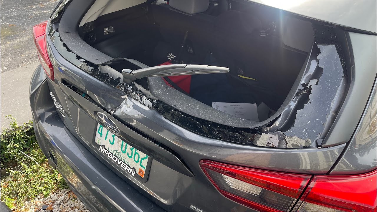 2021 subaru crosstrek replace tail gate and paint using rattle can ...