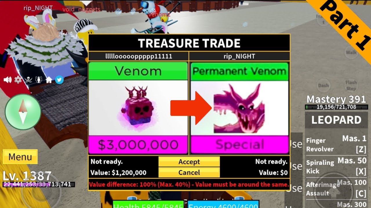 Trade from venom to permanent venom !!! (part 1) - YouTube