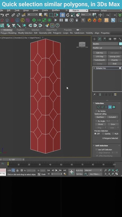 Efficient Polygon Selection in 3Ds Max: Mastering the Similar Tool #shorts #3dsmax #tips # ...