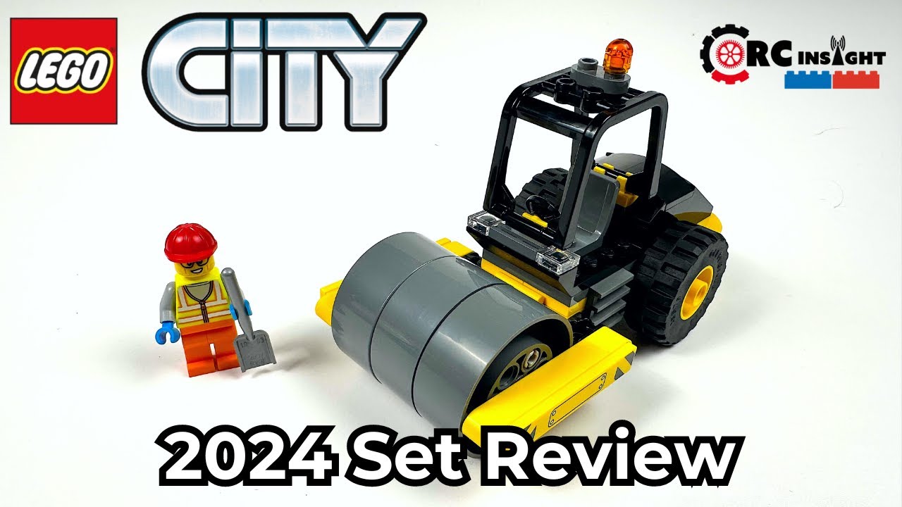 LEGO City Construction Steamroller Review (2024 Set 60401) - YouTube