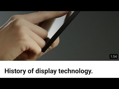History of display technology. - YouTube