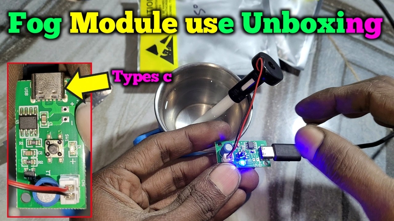 5V Mist Maker Module use | Fog Machine Unboxing Just 150 Rs ...