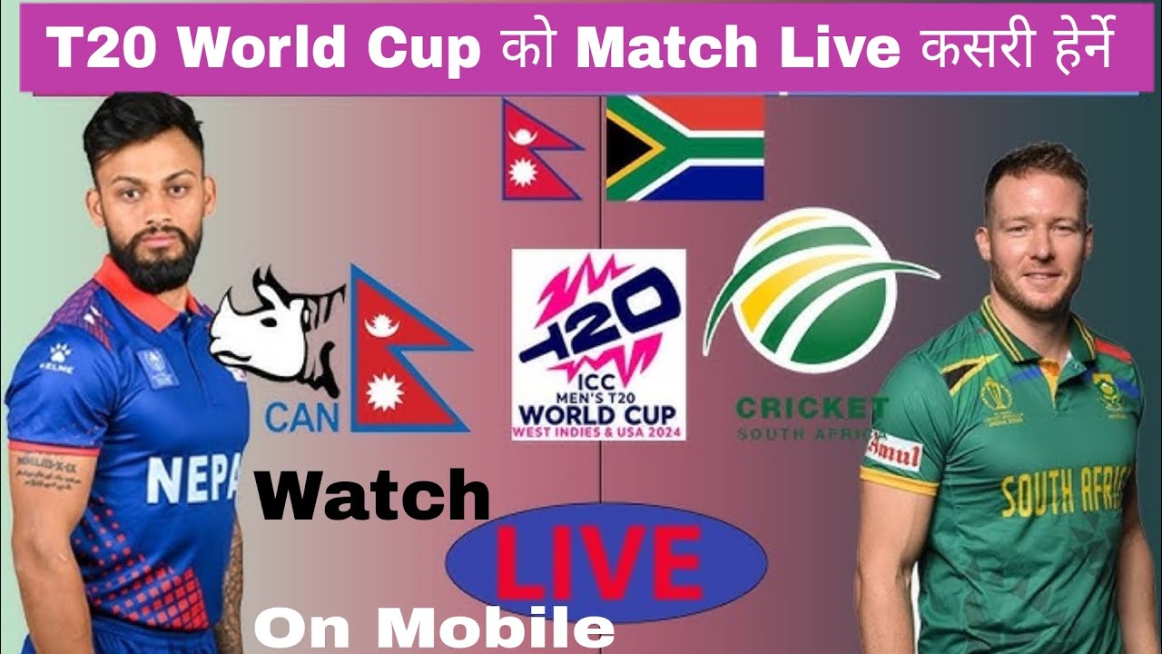 How to Watch Free Live Matches of T20 World Cup 2024 on Mobile Phone ...
