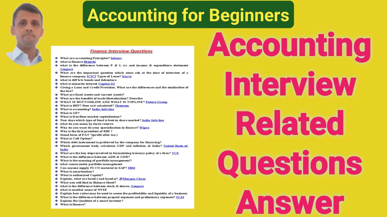 Accounting interview question and answer | Tally Prime Full Course ...