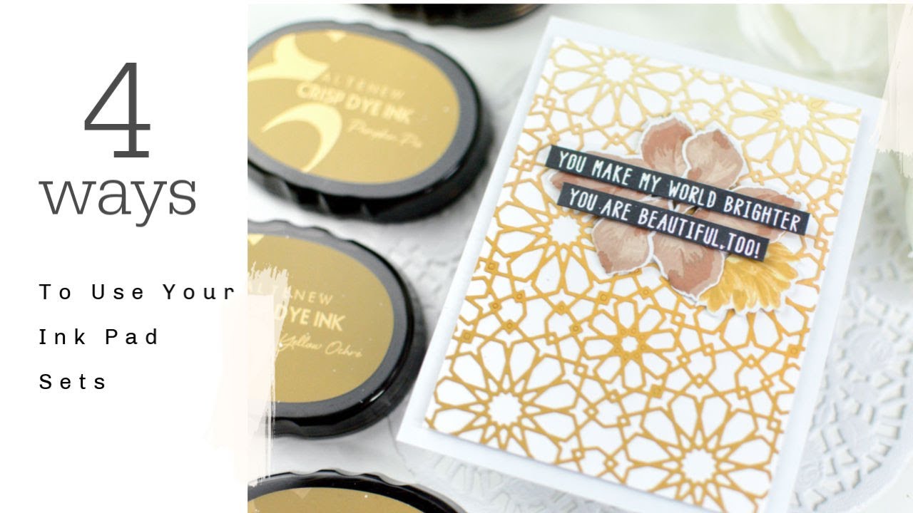 4 Ways To Use Your Ink Pad Sets - Altenew Ink Release - YouTube