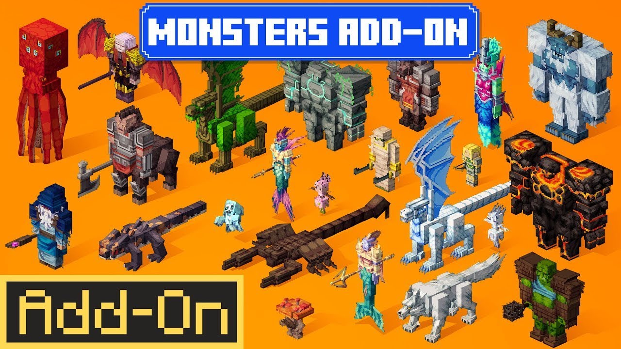 Monsters Add-On | Minecraft Marketplace | Showcase - YouTube