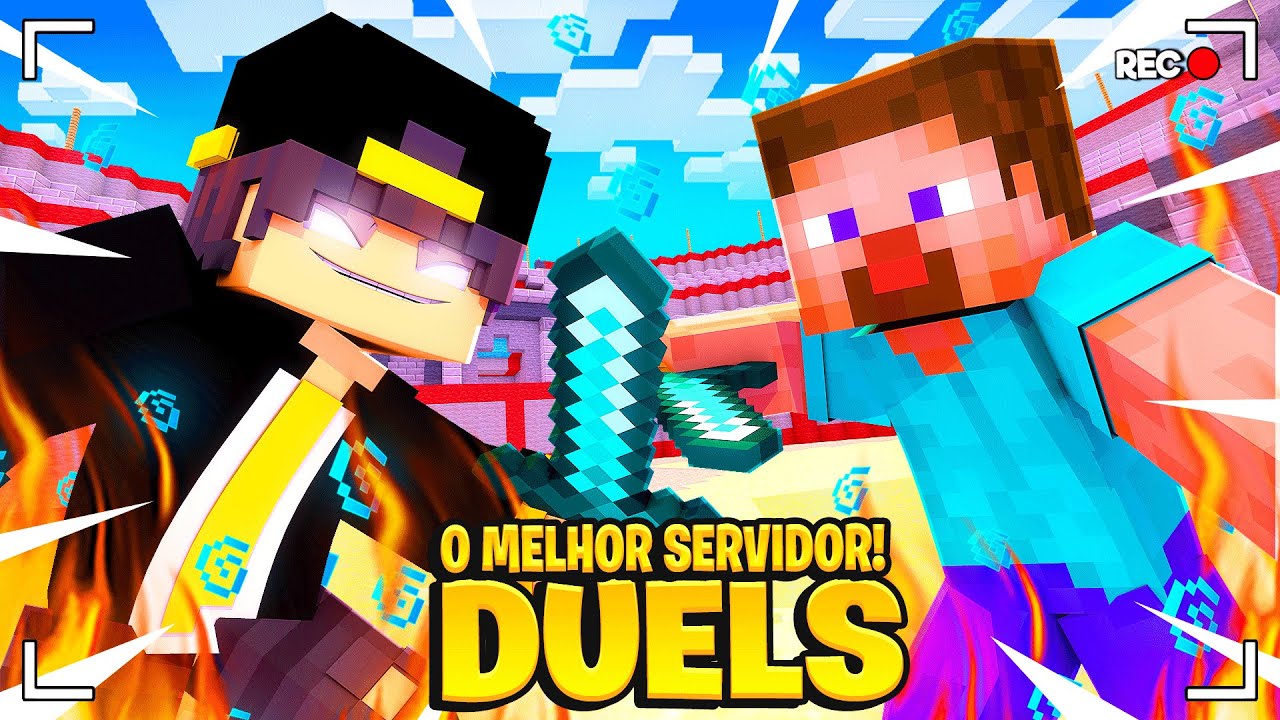 NOVO SERVER DE MINECRAFT DUELS 2025 X1 / GLADIATOR / BOXE/ NO DEBUFF ...