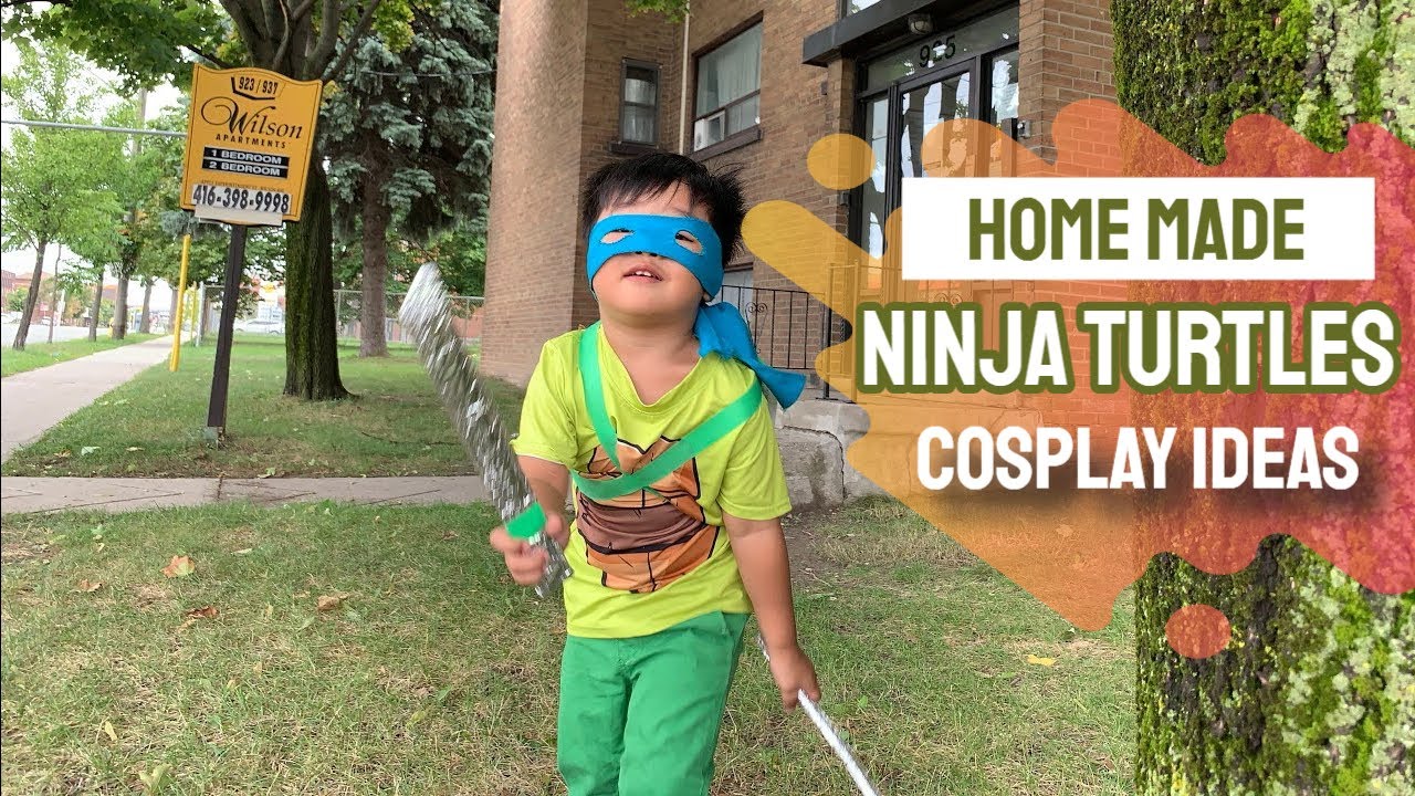 Home Made Ninja Turtle Toddler Cosplay Ideas 👉🏻 Teenage Mutant Ninja ...