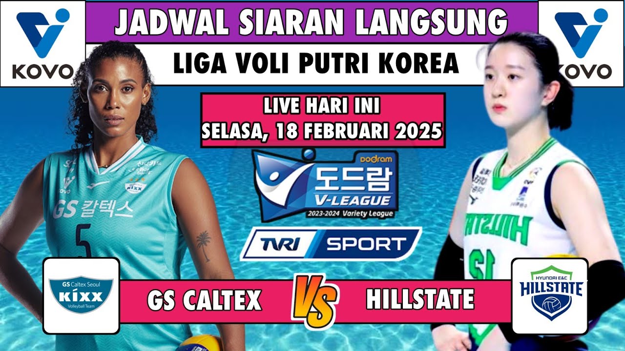 VOLI KOREA LIVE HARI INI 2025 - JADWAL LIGA VOLI KOREA HARI INI - 18-3 ...