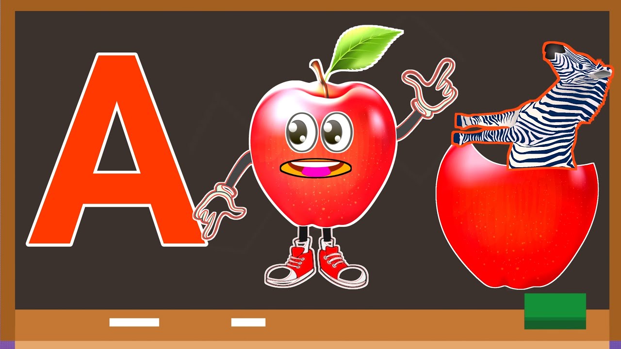 The ABC Song + Phonics Song | Best Kids Alphabet Sound | ABCD Animation ...