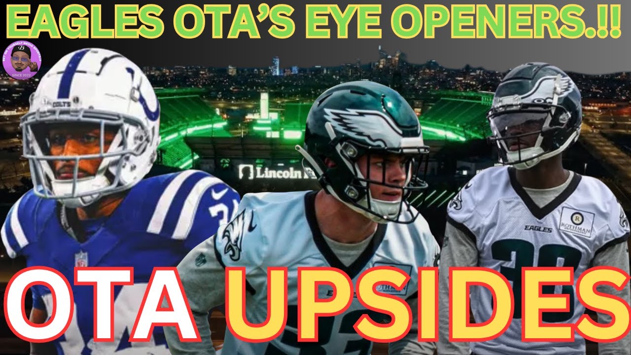 EAGLES OTA'S EYE OPENERS !!! BARKLEY FIRST HUDDLE.!!! Q,MITCHELL .WOW ...