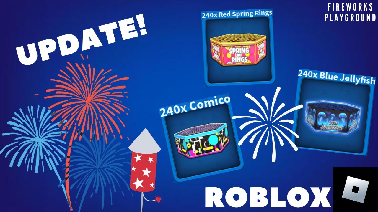 New update with 7 new cakes in Roblox Fireworks Playground! - YouTube