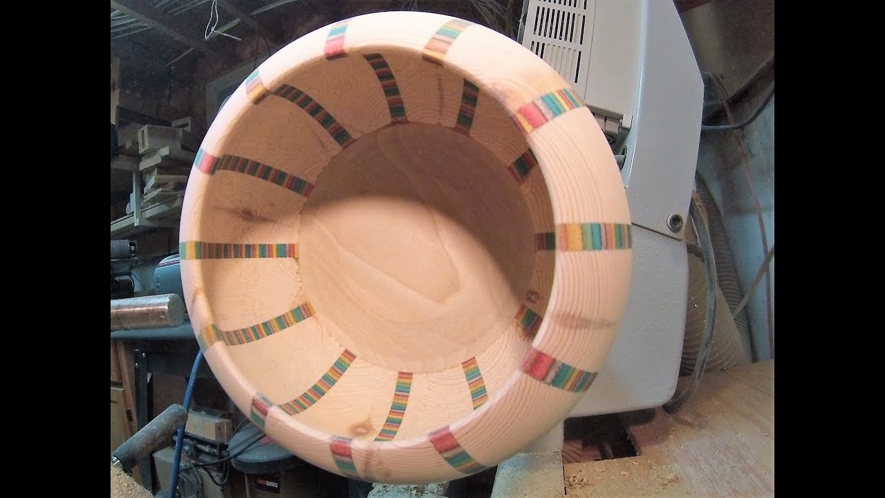 2x4 spectraply and poplar turned bowl - YouTube