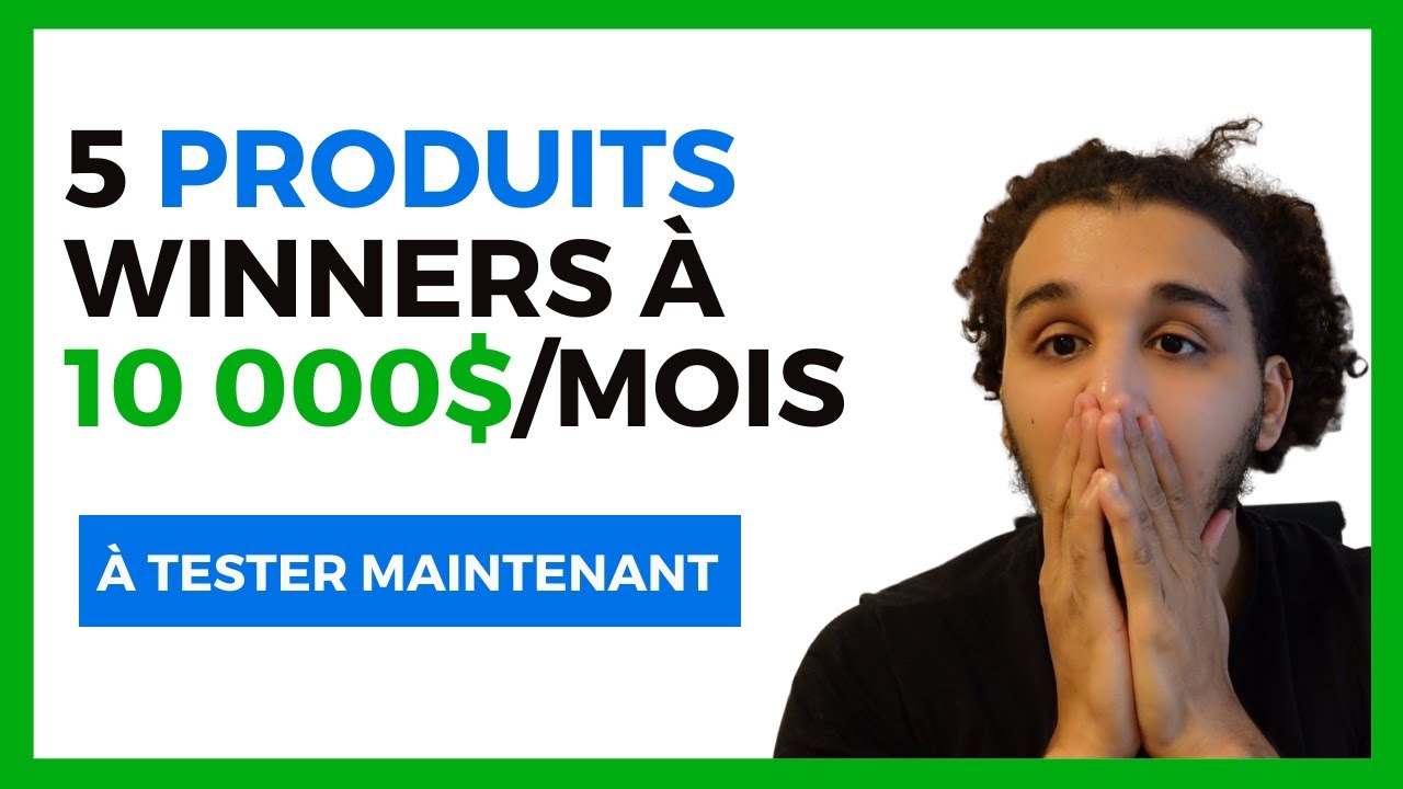 5 PRODUITS WINNERS à 10 000$/mois | Novembre (Shopify Dropshipping ...