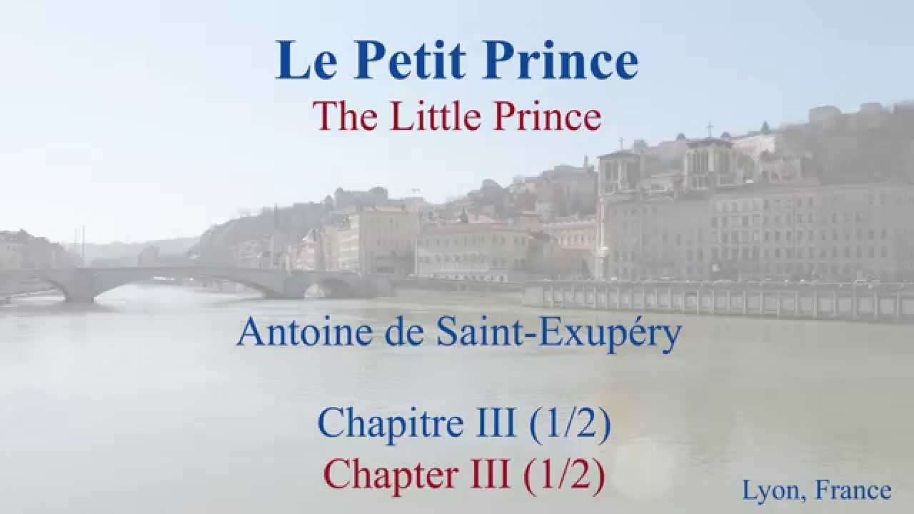 French Philosophical Novel - Le Petit Prince by St Exupery - Chapitre 3 ...