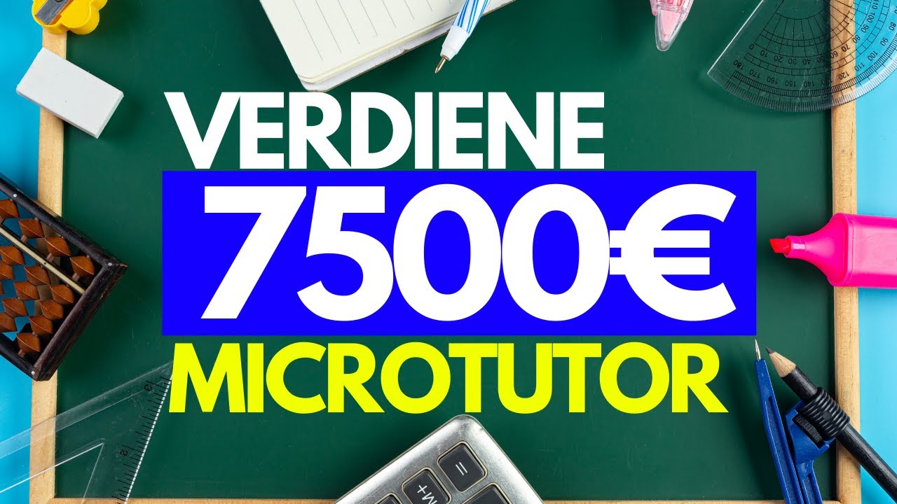 7500 Euro pro Monat als MICROTUTOR online verdienen - YouTube