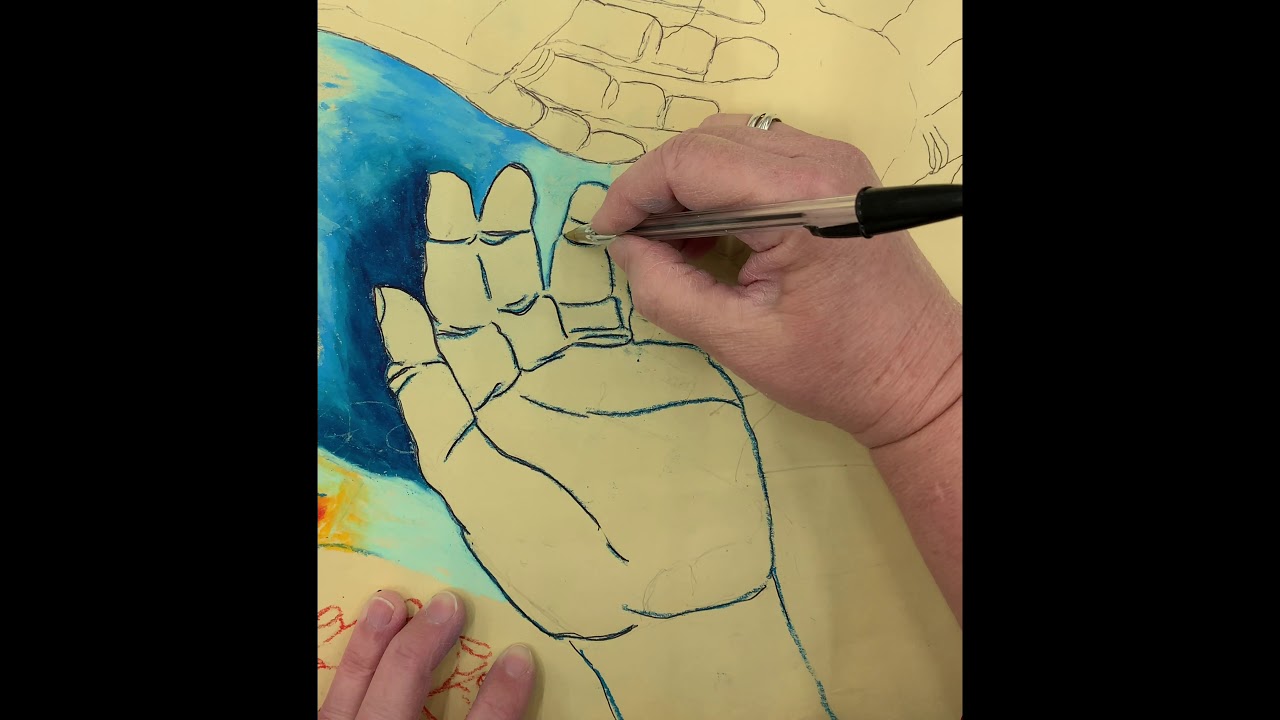 Oil Pastel Transfer - YouTube