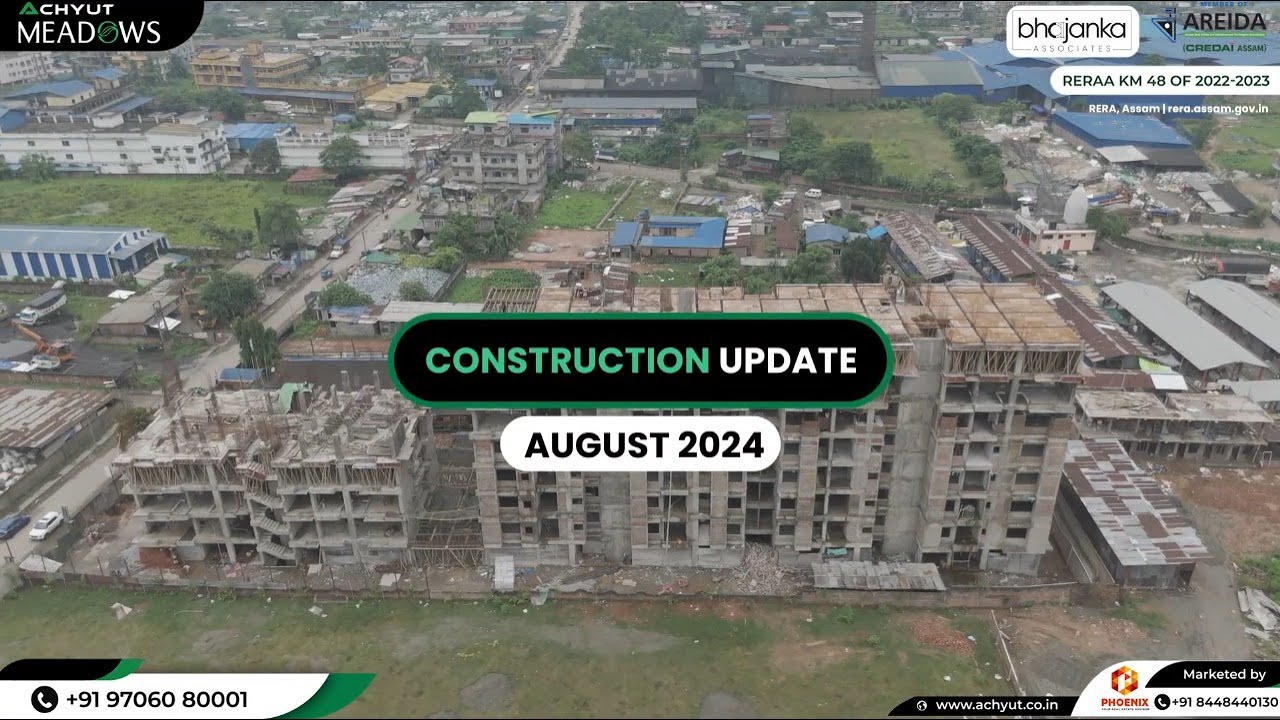 Achyut Meadows | August 2024 Construction Update | Achyut Group - YouTube