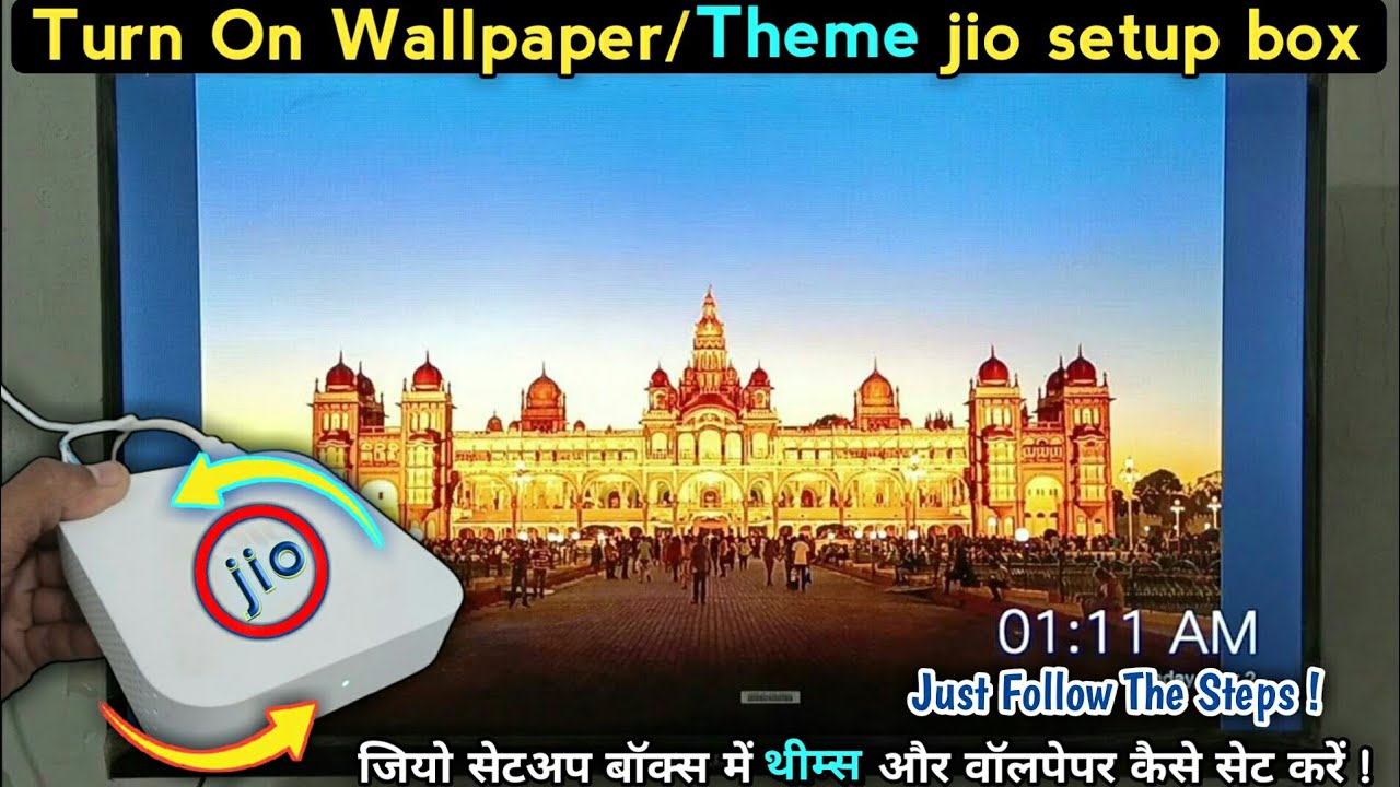How To Turn On Wallpepar In Jio Set Top Box | jio setup box me screen ...