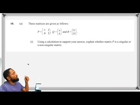 Jan 2019 Matrices Question was Sweet | CSEC MATHS - YouTube