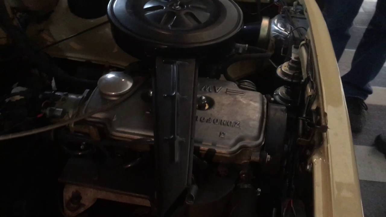 Wartburg 353 mit 3 Zylinder 4 Takt Motor Prototyp Start - YouTube