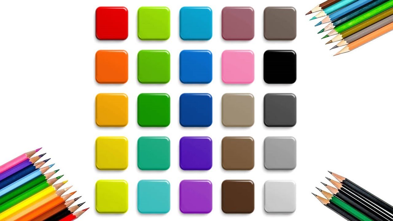 Tracing and Colouring Square Shapes for Kids asmr Learning - YouTube