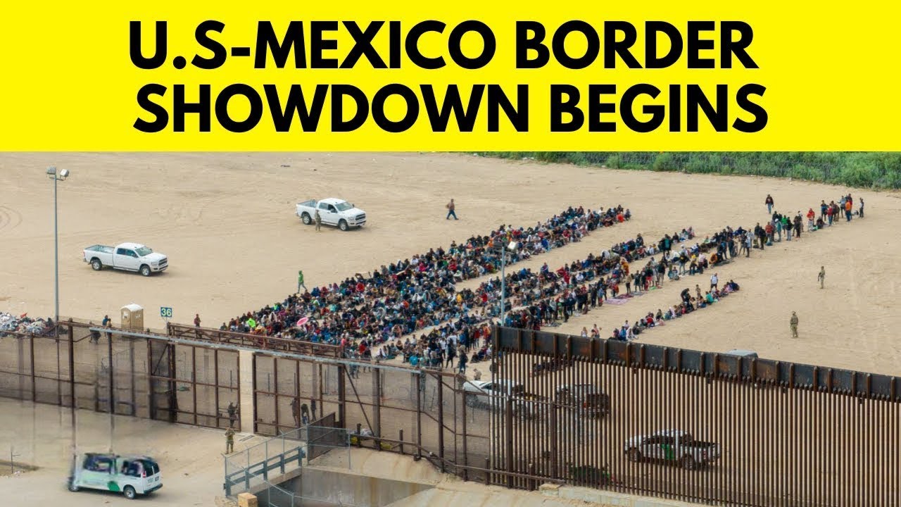 Engineers Construct US Mexican Border Barriers Using Heavy Machinery ...