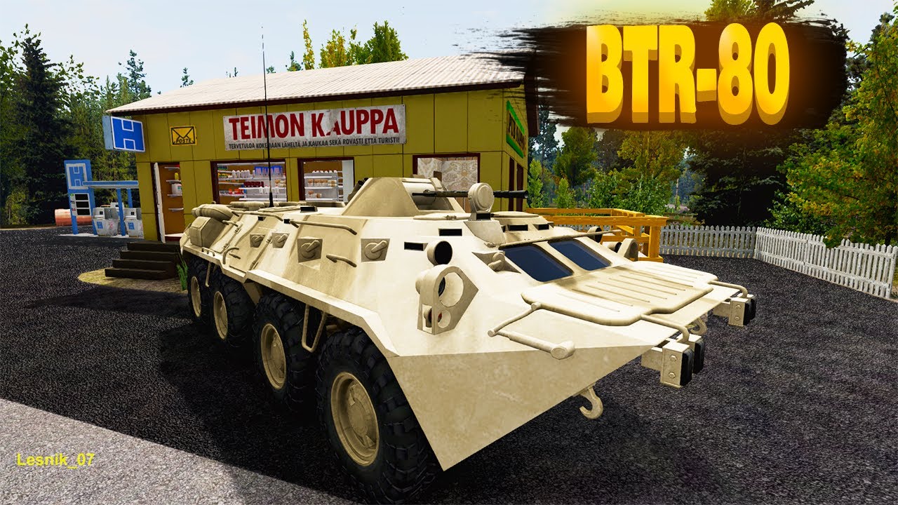 REVIEW OF BTR 80 - BeamNG.drive - YouTube