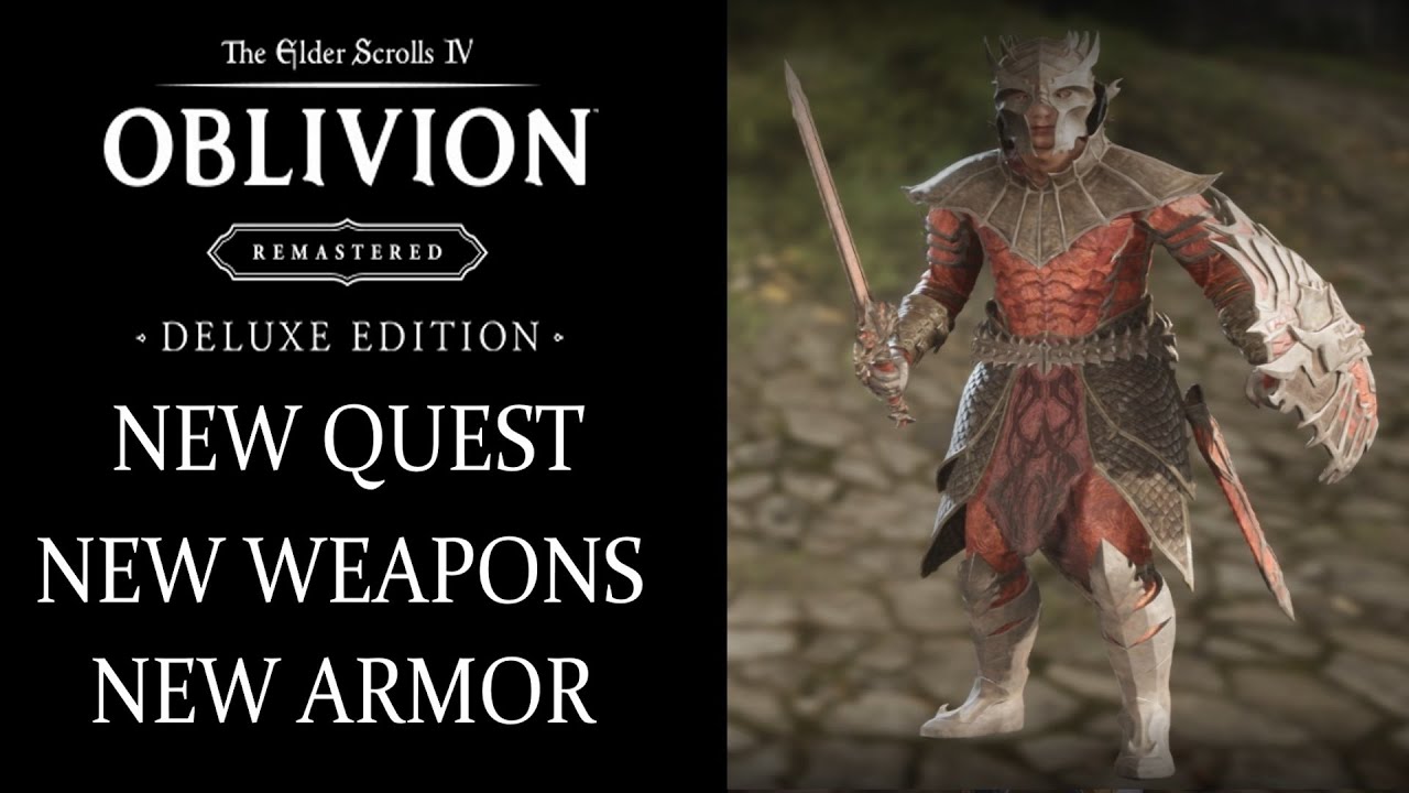 Oblivion Remastered Deluxe New Mehrunes Weapons Armor + Quest Location ...