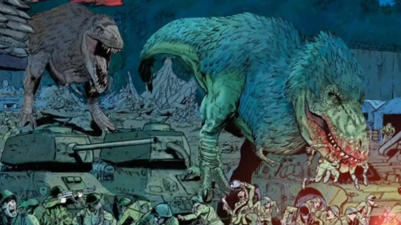 T.Rex vs Russian soldiers // A brutal dinosaur story. Primitive War ...