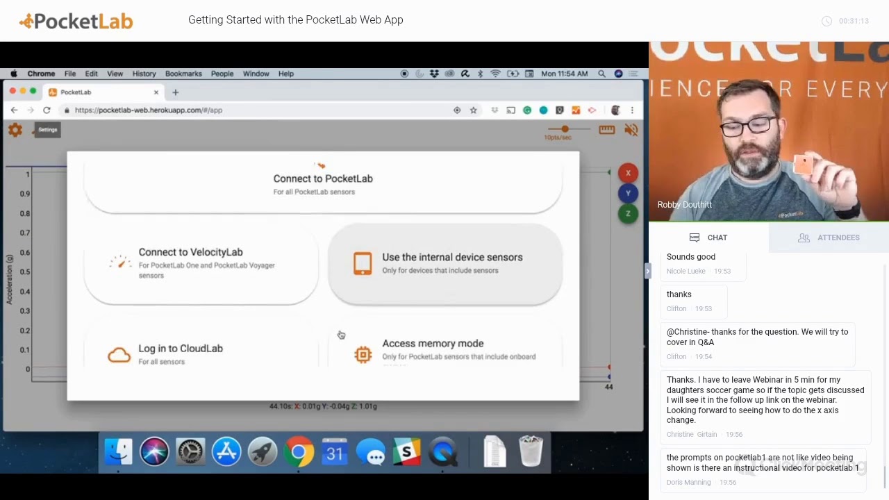 PocketLab Web App Renaming PocketLabs - YouTube