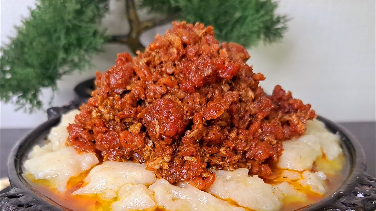 የቡላ ገንፎ በክትፎ ልዩ ጣዕም | kitfo be bula genfo | Ethiopian food - YouTube