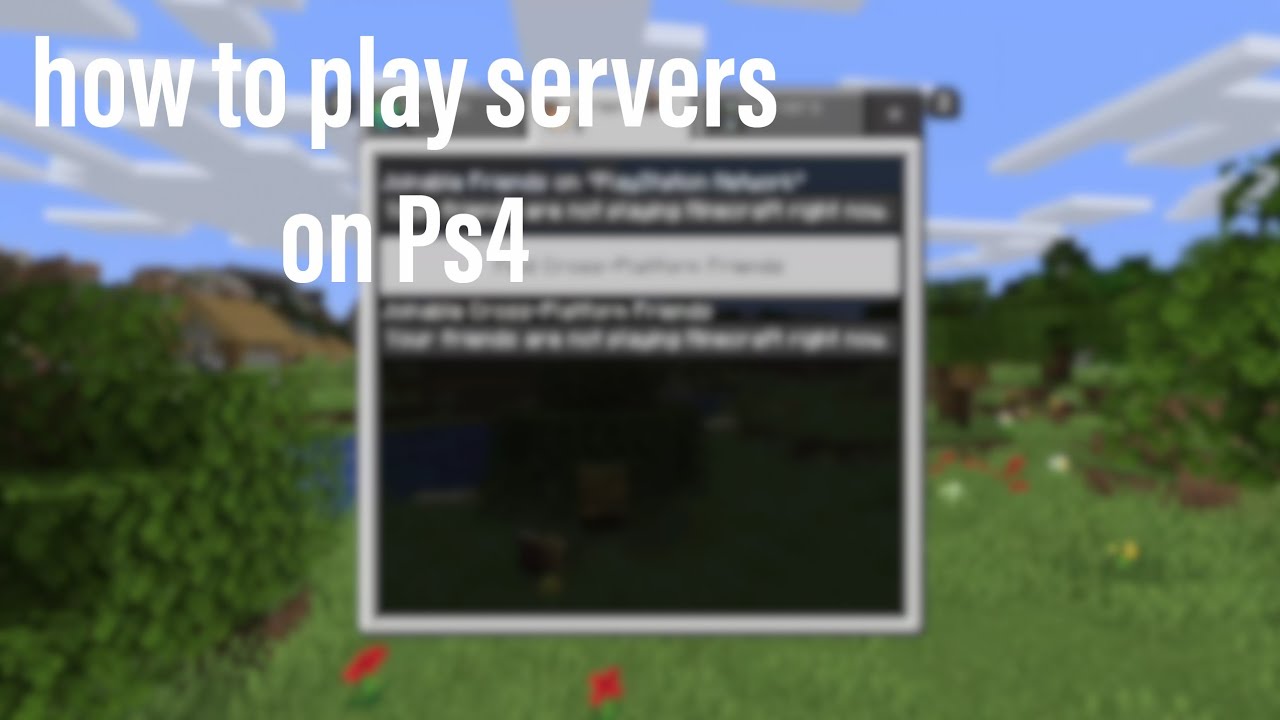 How to play servers on ps4 - YouTube