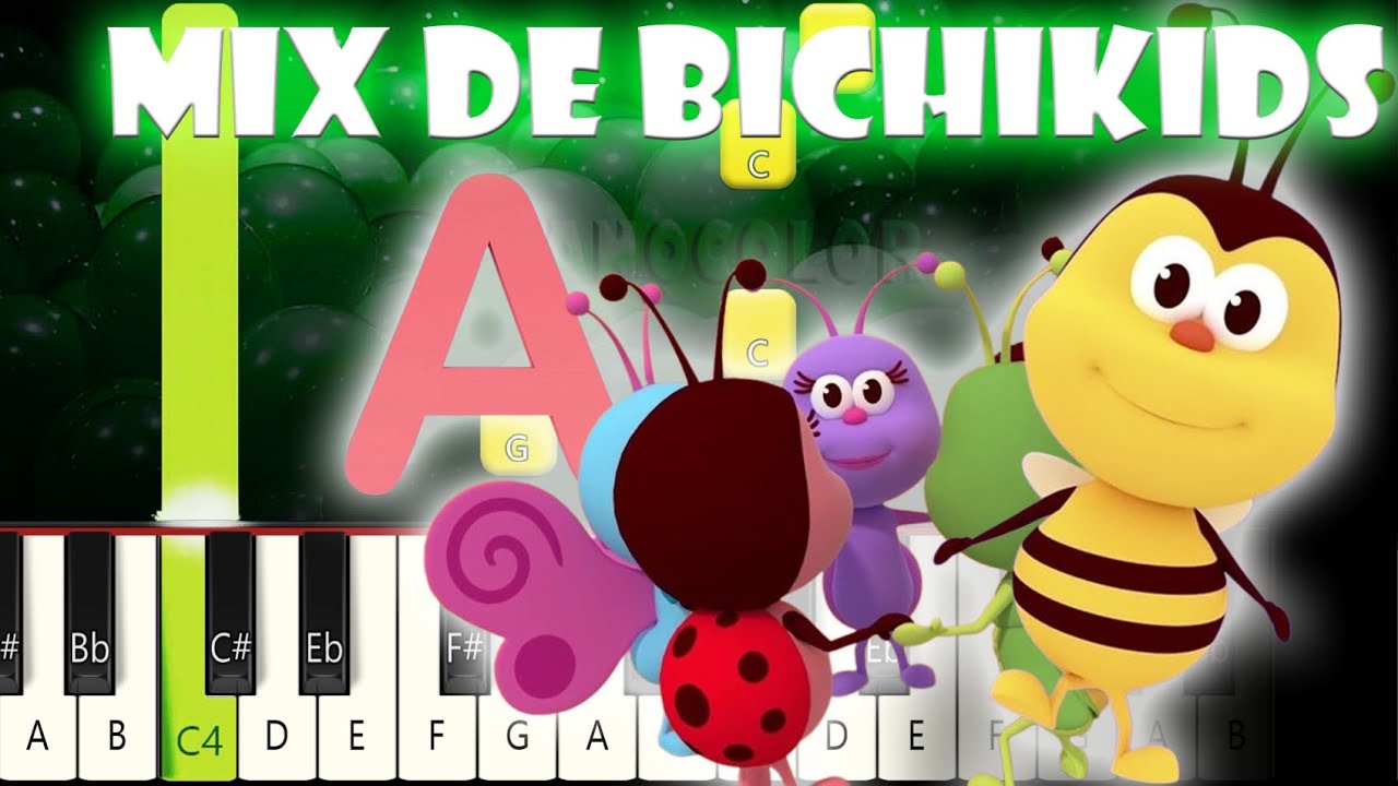 Bichikids MIX | Piano Fácil | Cover | Karaoke - YouTube