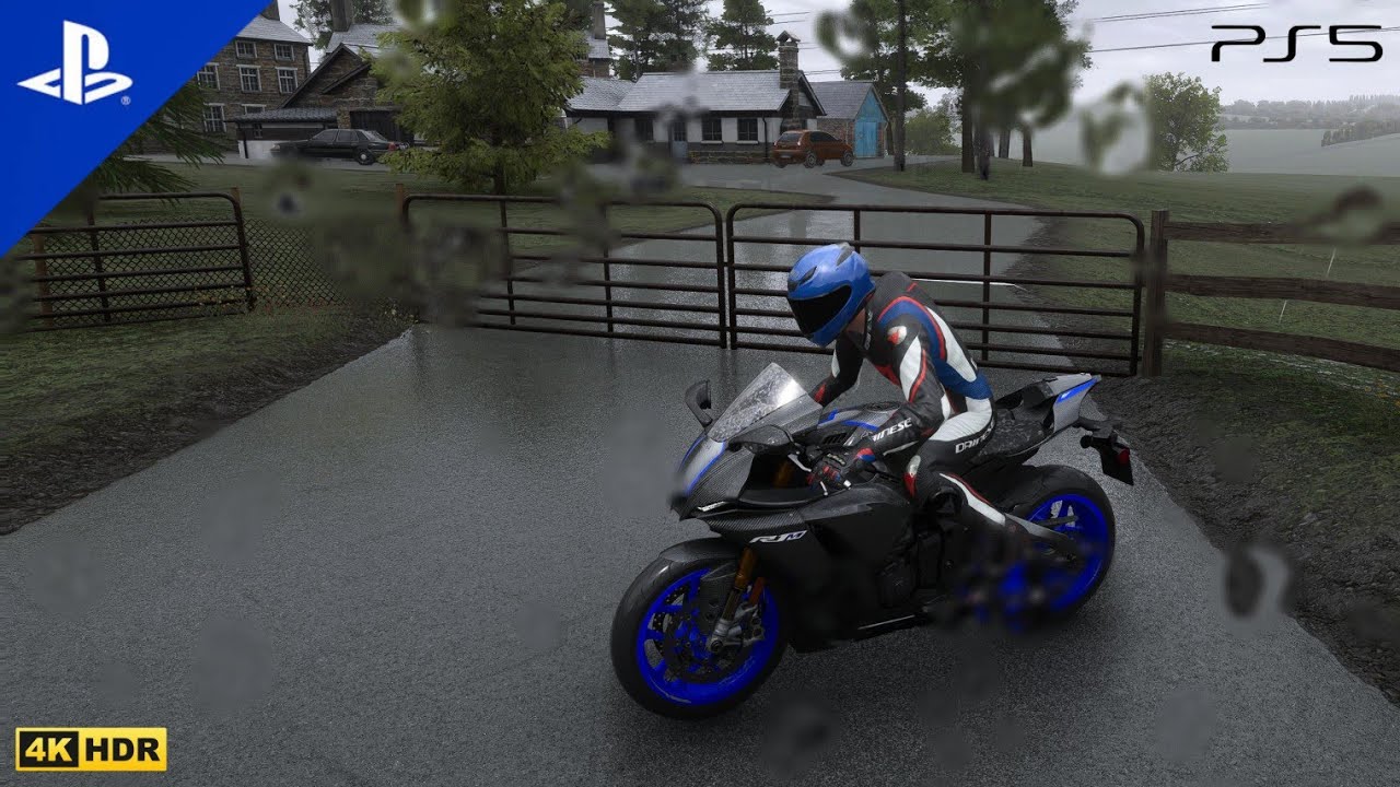 Yamaha R1 M (2021) - Rainy day Freeroam - Ride 5 Gameplay - YouTube