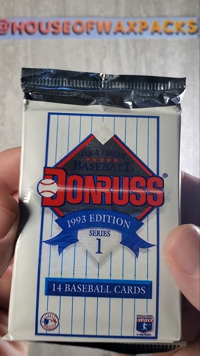 Unopened 1993 Mlb Donruss Series 1 Pack 1 #shorts #shortsfeed # 