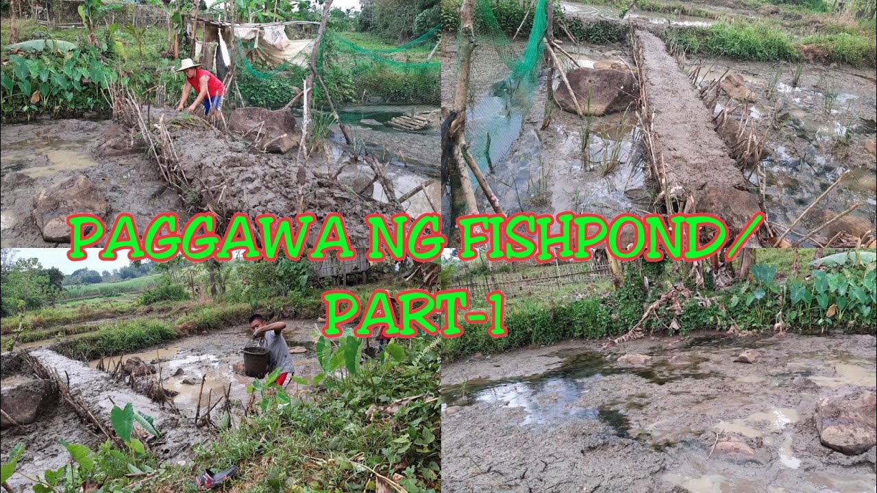 PAGGAWA NG FISHPOND|PART1|BUHAY PROBINSYA - YouTube