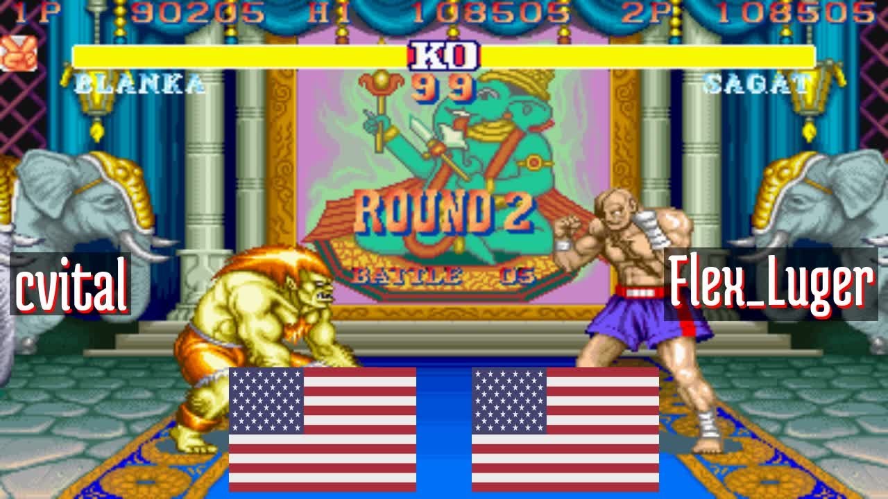 FT5 @sf2hf: cvital (US) vs Flex_Luger (US) [Street Fighter II Hyper ...